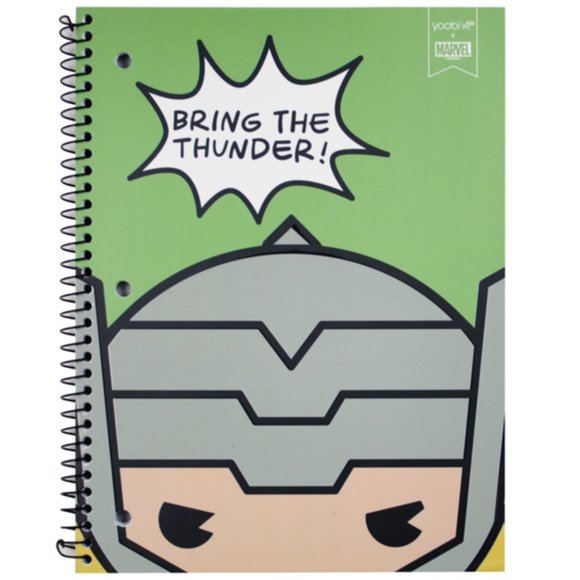 Yoobi | Office | Thor Bring The Thunder College Ruled Spiral Bound ...